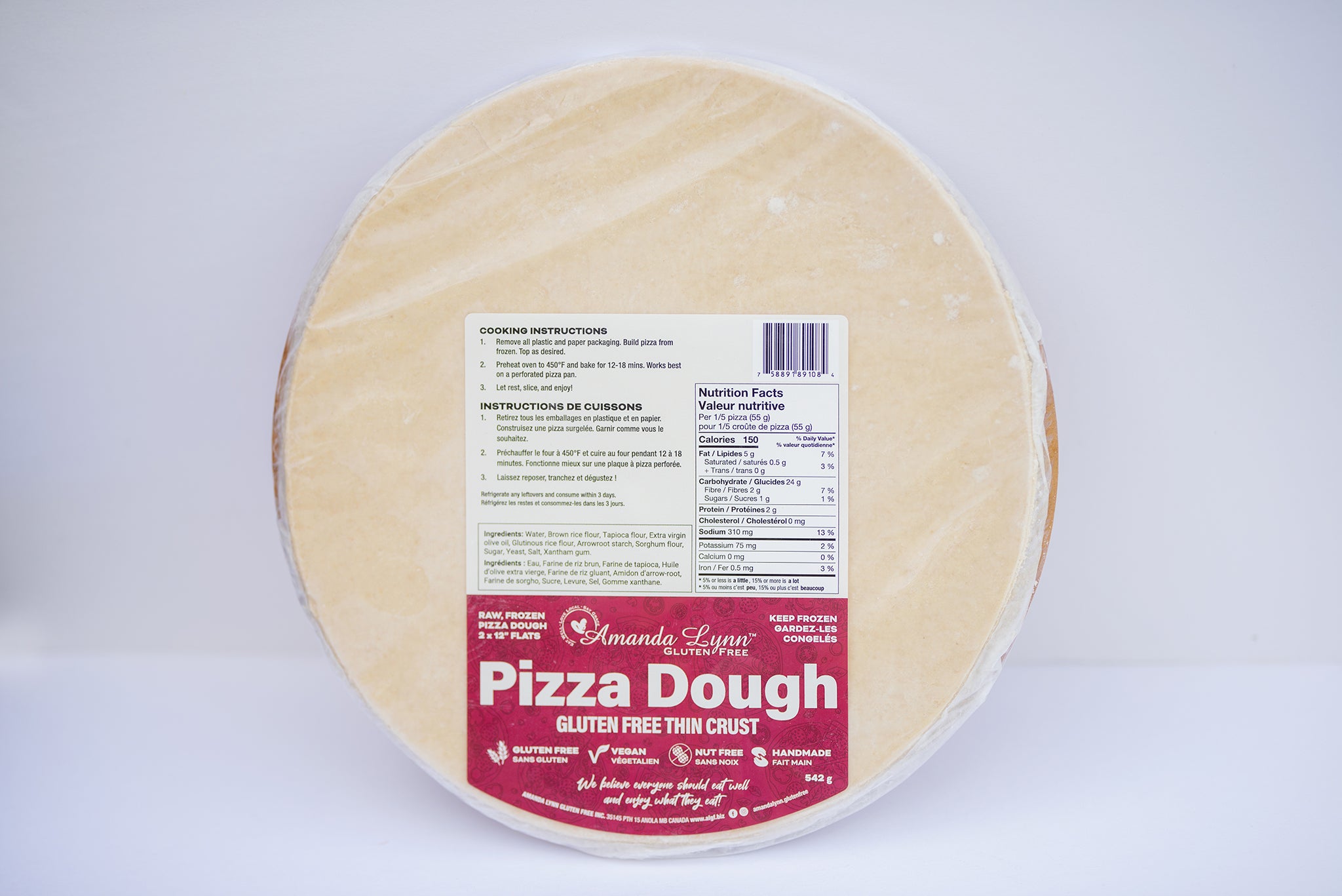 Pizza Dough 2 PK, Gluten Free – Amanda Lynn